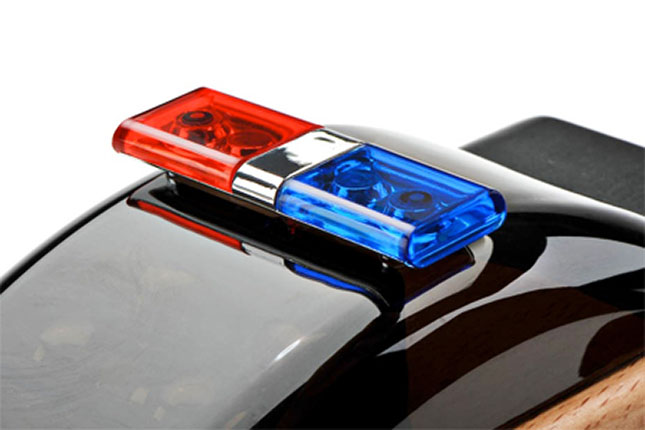 Automoblox S9 Police Car - - Fat Brain Toys