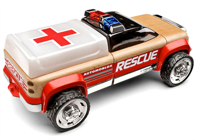 Automoblox T900 Rescue Truck - - Fat Brain Toys