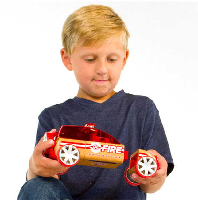 Automoblox X9 Fire SUV - - Fat Brain Toys