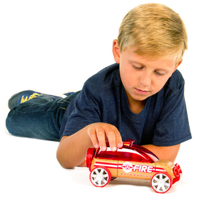 Automoblox X9 Fire SUV - - Fat Brain Toys