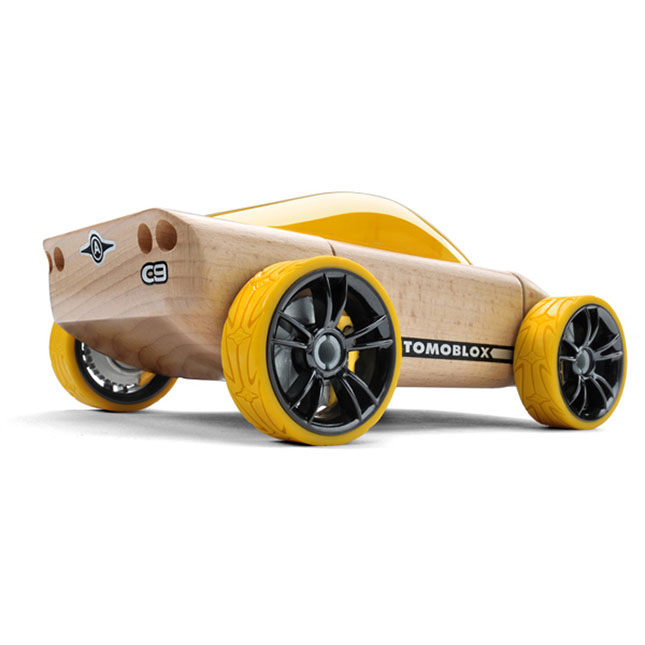 Automoblox C9 Sports Coupe - Yellow - - Fat Brain Toys