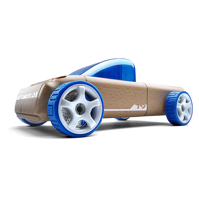 Automoblox T9 Pickup Truck - Blue - - Fat Brain Toys