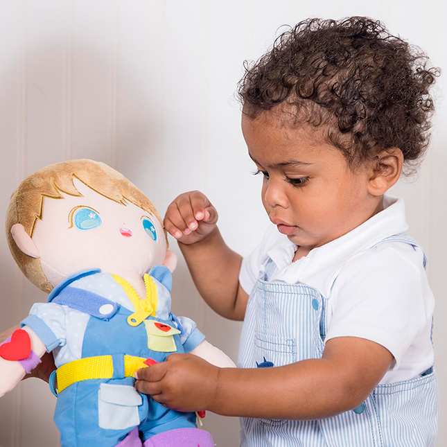 Buckle N Learn Montessori Liam Doll - Best for Ages 3 to 6