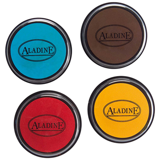 Aladine Stamp Pad Set 2 - Red, Yellow, Blue, Brown - - Fat Brain Toys