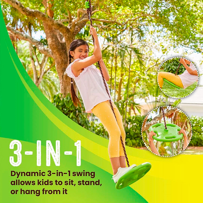 Swurfer Tree Ring Disc Swing - Best Active Play for Ages 4 to 10
