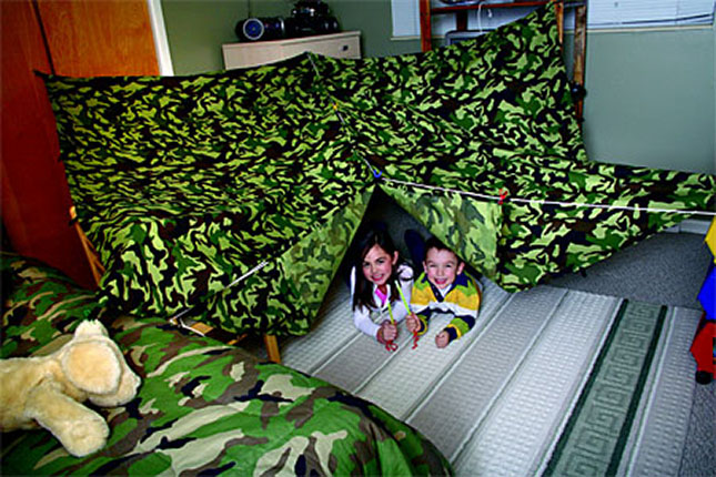 Build a Fort - Green Camo - - Fat Brain Toys