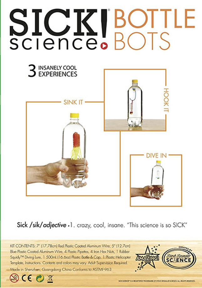 Sick Science Bottle Bots - - Fat Brain Toys