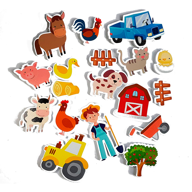 Bath Stickers - Farm - Best Bath Toys for Ages 3 to 6 - Farm Toys