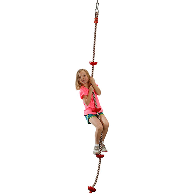Slackers Ninja Climbing Rope with Foot Holds - 8 Foot