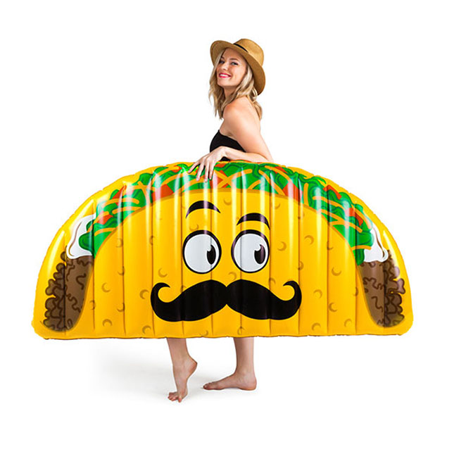 Giant Taco Pool Float - - Fat Brain Toys