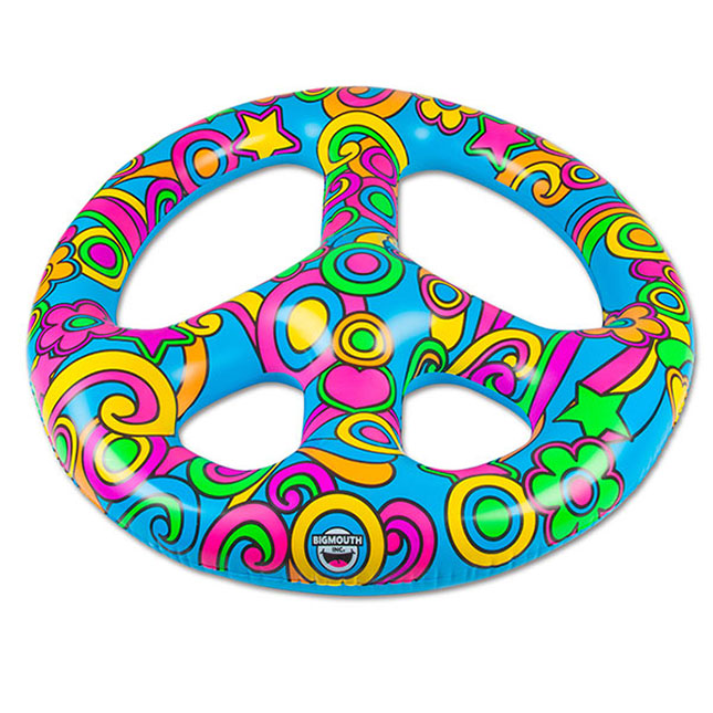 Giant Peace Sign Pool Float - - Fat Brain Toys