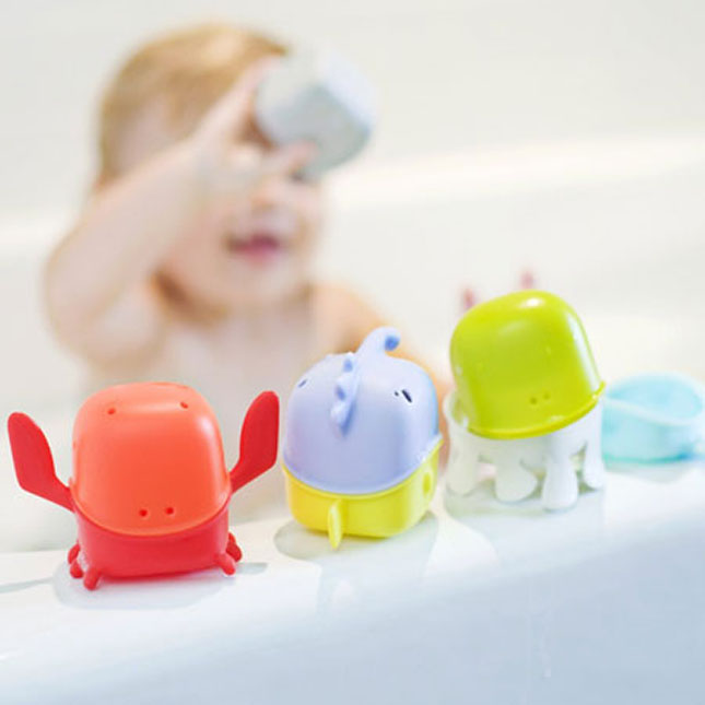 Creatures Bath Toy Set - - Fat Brain Toys