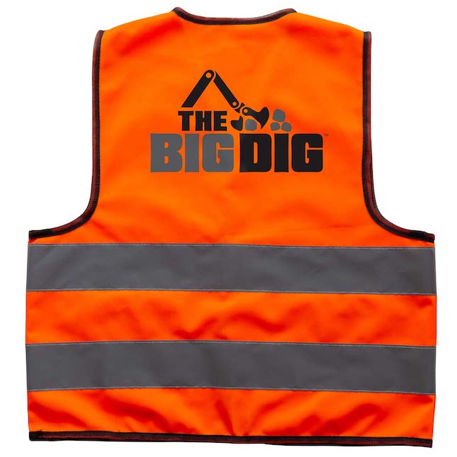 The Big Dig Construction Vest and Helmet Set - - Fat Brain Toys