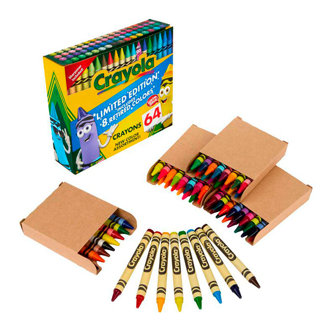 Crayola 64 Ct Crayons - Limited Edition - Best for Ages 3 to 9