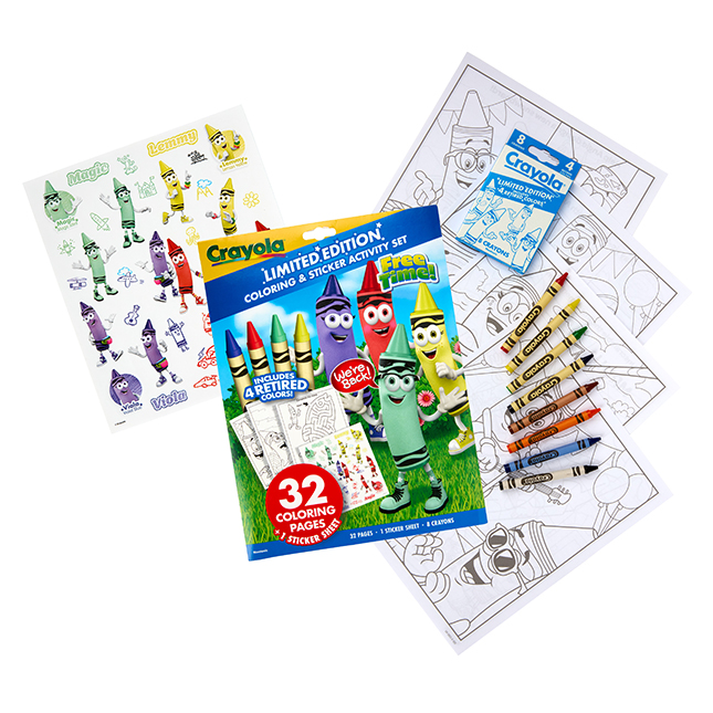 Crayola Coloring & Sticker Activity Set 1 - Best for Ages 3 to 9