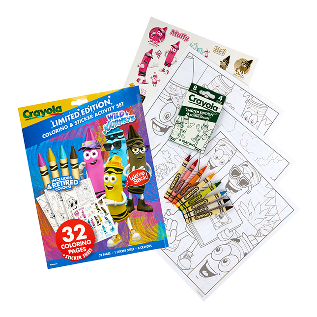 Crayola Coloring & Sticker Activity Set 2 - Best for Ages 3 to 9
