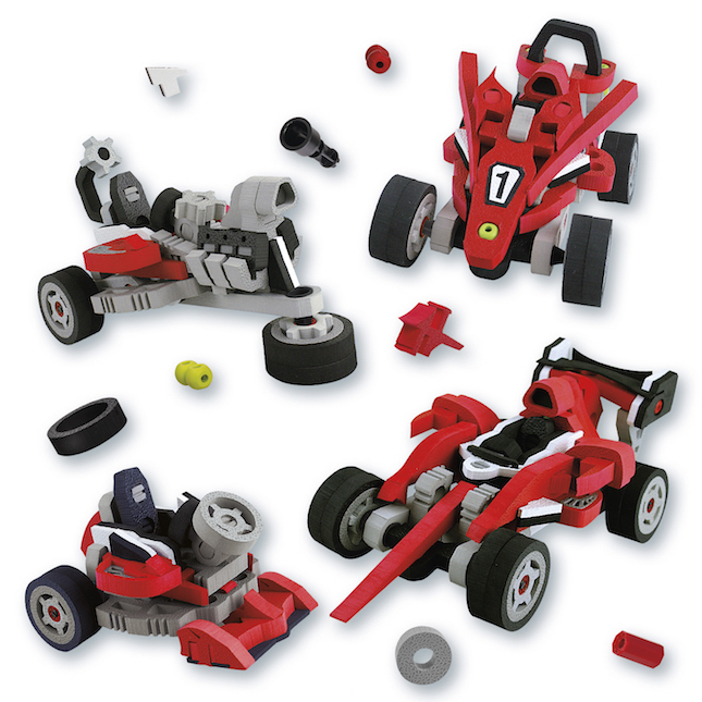 Bloco Vehicle - Race Car - - Fat Brain Toys