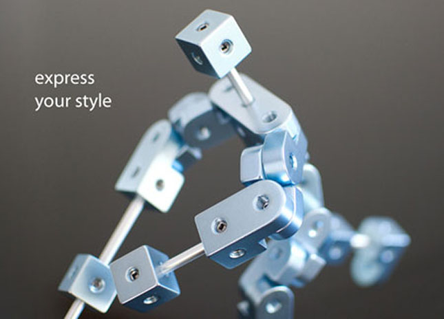 Playable Metal - Pose - Silver - - Fat Brain Toys