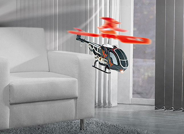 Carrera RC Micro Helicopter - Black - - Fat Brain Toys