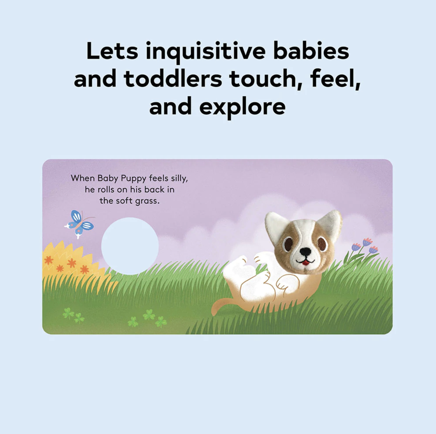 Baby Puppy Finger Puppet Book - Books - Fat Brain Baby