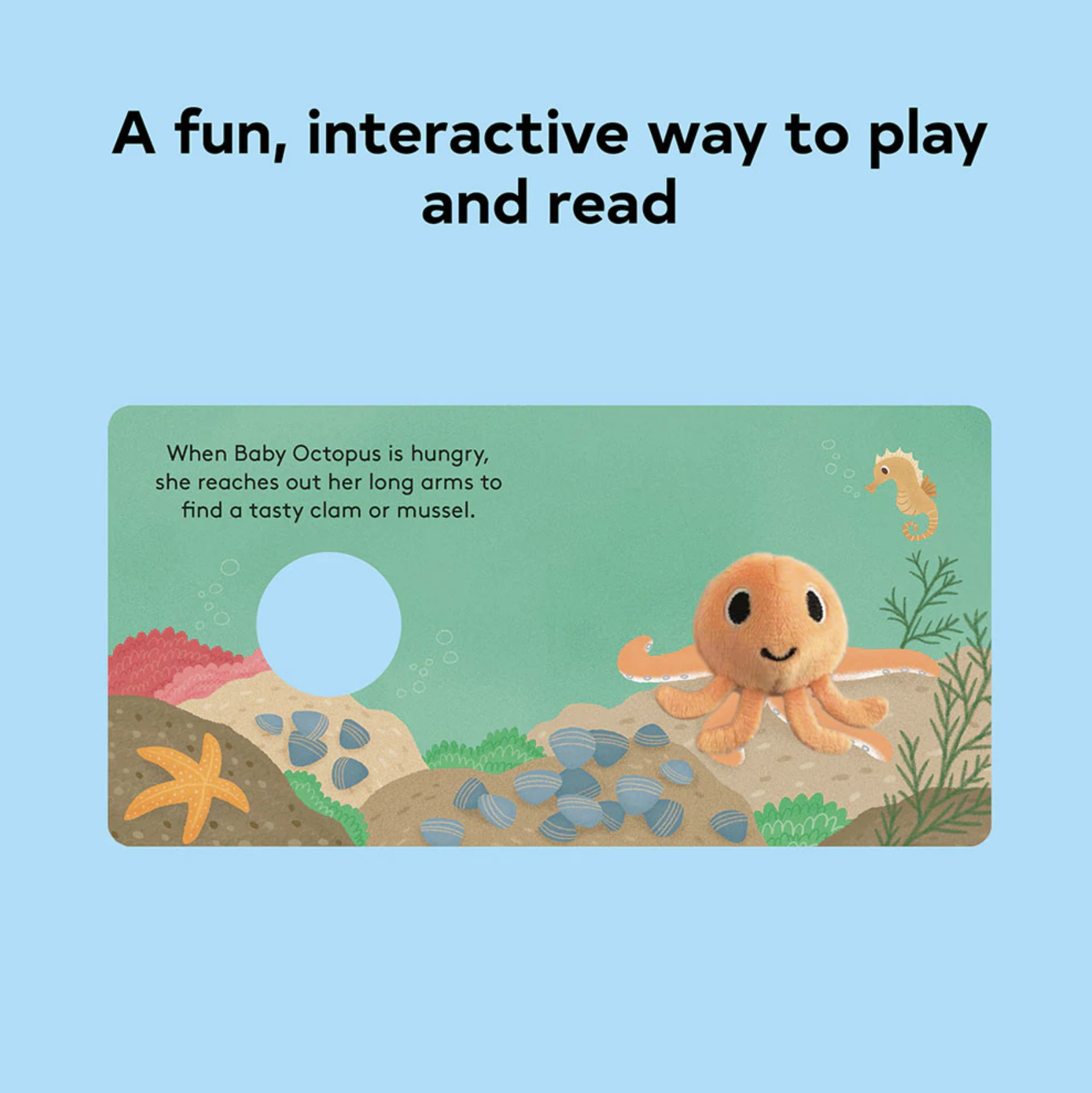 Baby Octopus Finger Puppet Book - Baby Gear - Fat Brain Baby