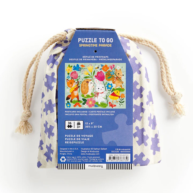 Springtime Parade 36 Piece Puzzle to Go - Best for Ages 3 to 8