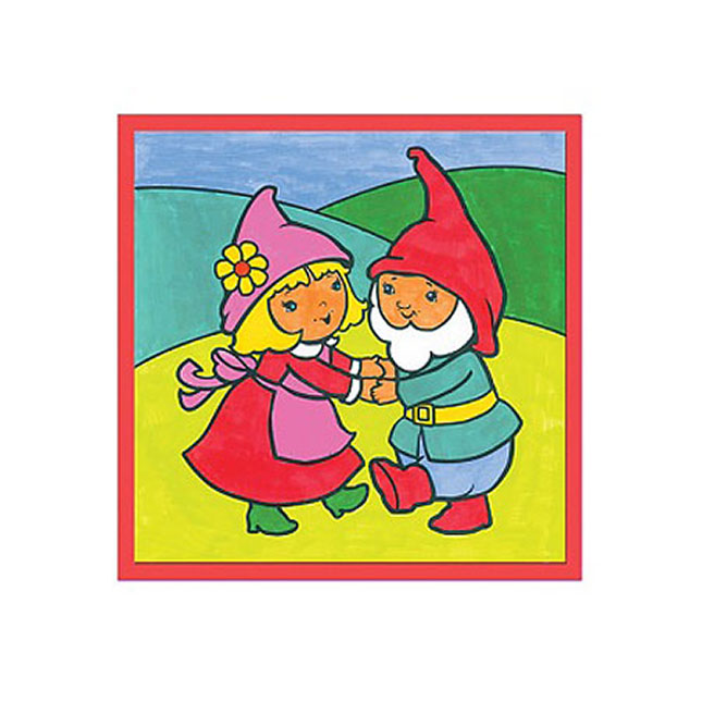 Color by Number Wee Gnomes - - Fat Brain Toys
