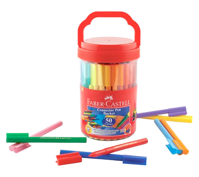 Connector Pen Bucket - 50 ct - - Fat Brain Toys
