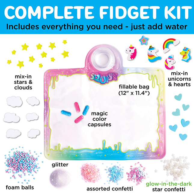 Super Squish Fidget Bag Unicorn - Best Arts & Crafts for Ages 6 to 12