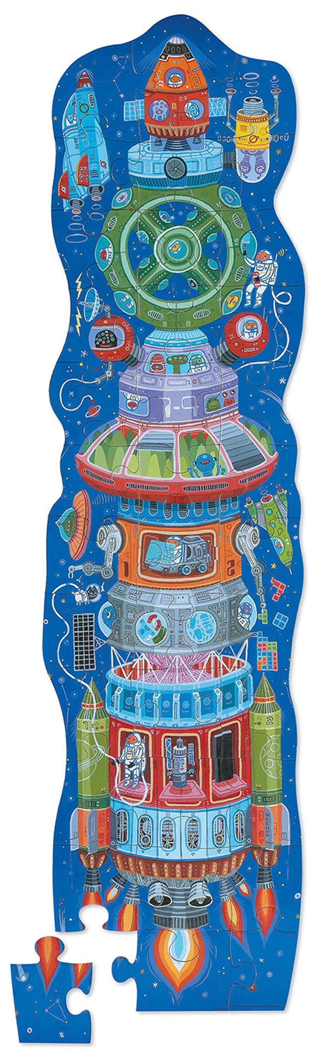 Tower Puzzle - Space Ship - - Fat Brain Toys