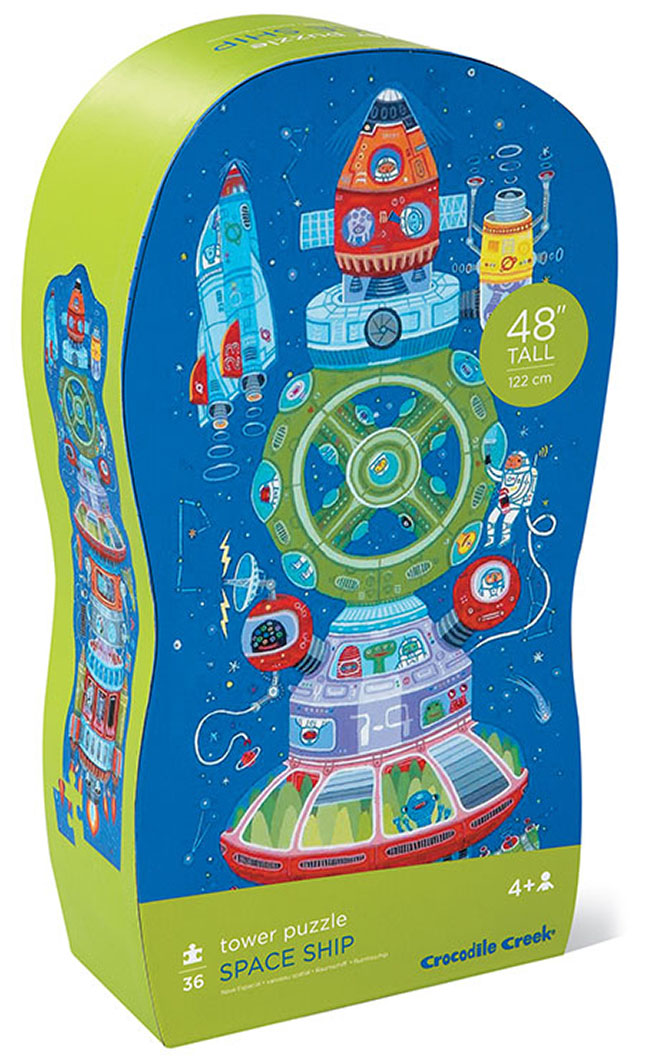 Tower Puzzle - Space Ship - - Fat Brain Toys