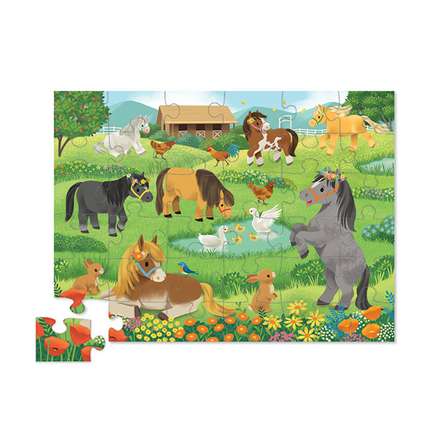 36pc Shaped Box Puzzle - Pretty Ponies - Best Puzzles for Ages 3 to 7