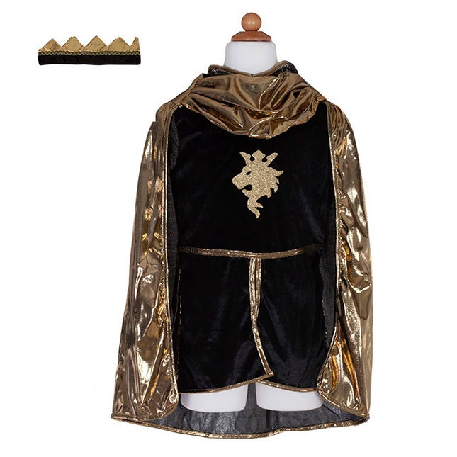 Golden Knight with Tunic Cape & Crown - Size 5-6