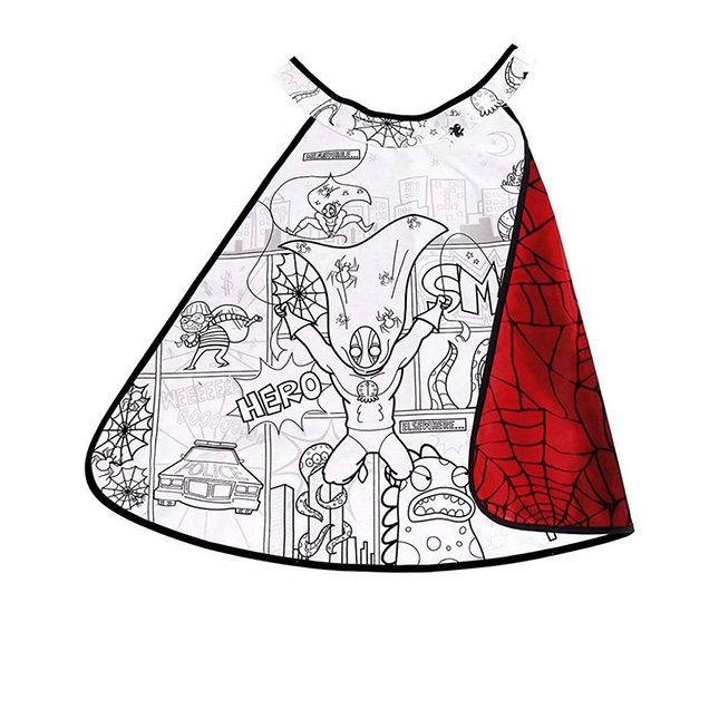 Color-A-Cape Reversible Spider Superhero - Size 4-7