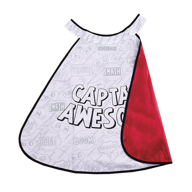 Color-A-Cape Captain Awesome Superhero - Size 4-7 - - Fat Brain Toys