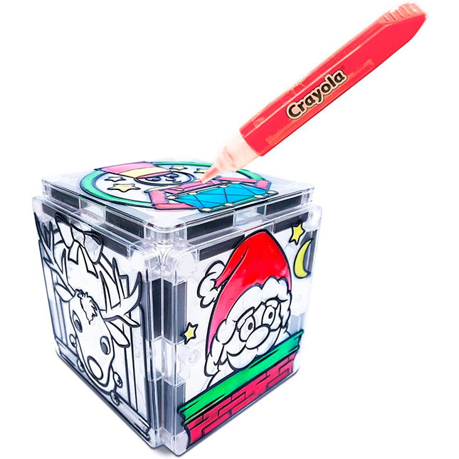Crayola PaintOn Holiday Magnetic Tile 18 pc Set - - Fat Brain Toys