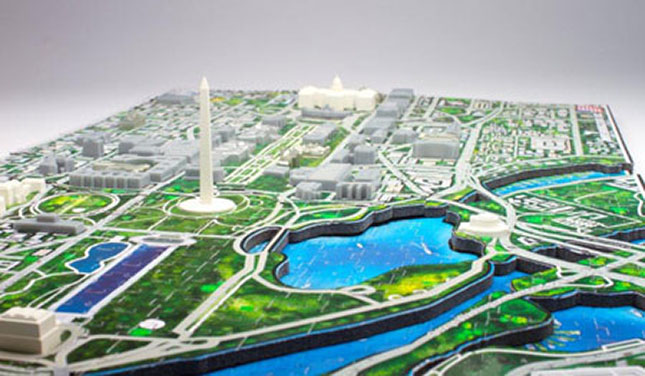 4D Cityscape Puzzle - Washington DC - - Fat Brain Toys