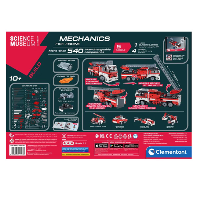 Science & Play Build Mechanics - Fire Engine - - Fat Brain Toys