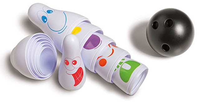 Stack 'n Roll Bowling - - Fat Brain Toys