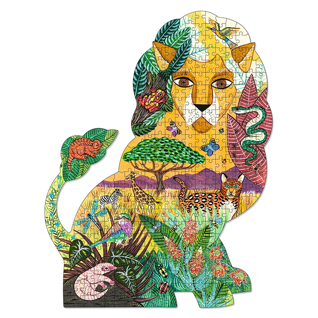 Lion 350 pc Puzz'Art Shaped Jigsaw Puzzle - Best for Ages 7 to 12
