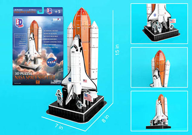 Space Shuttle 3D Puzzle - - Fat Brain Toys