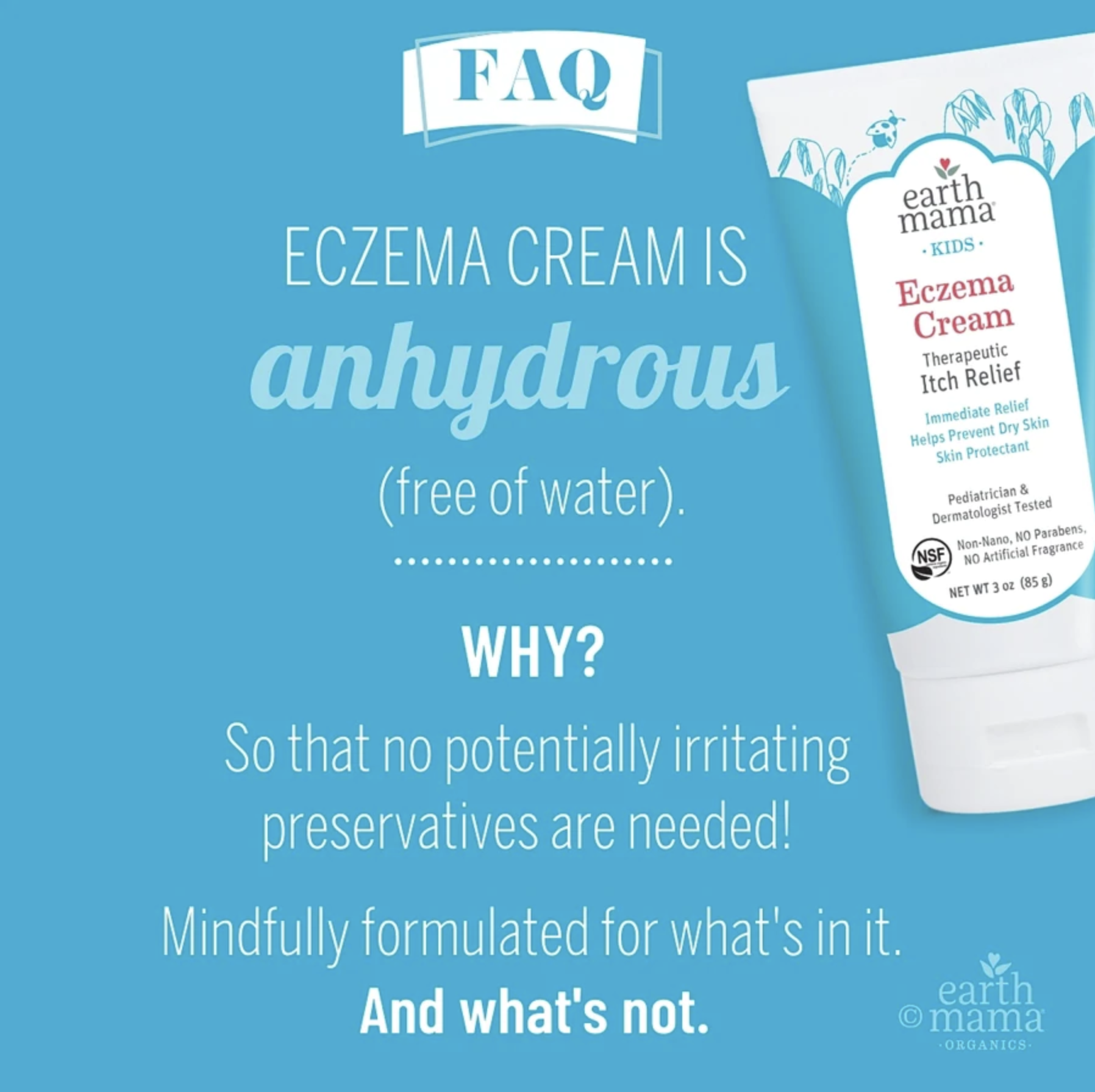 Eczema Cream - 3 oz. - - Fat Brain Toys
