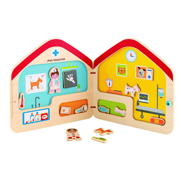 Visit the Vet Magnetic Book - - Fat Brain Toys