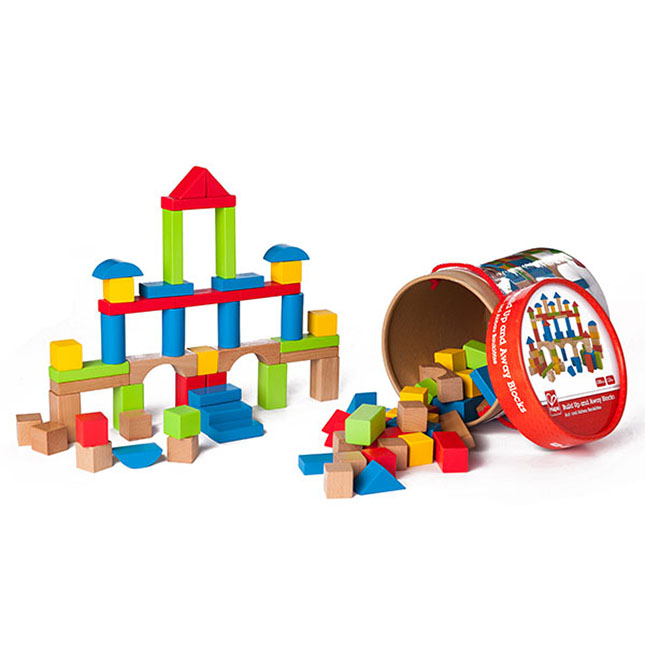 Build Up and Away Blocks - 100 piece - - Fat Brain Toys