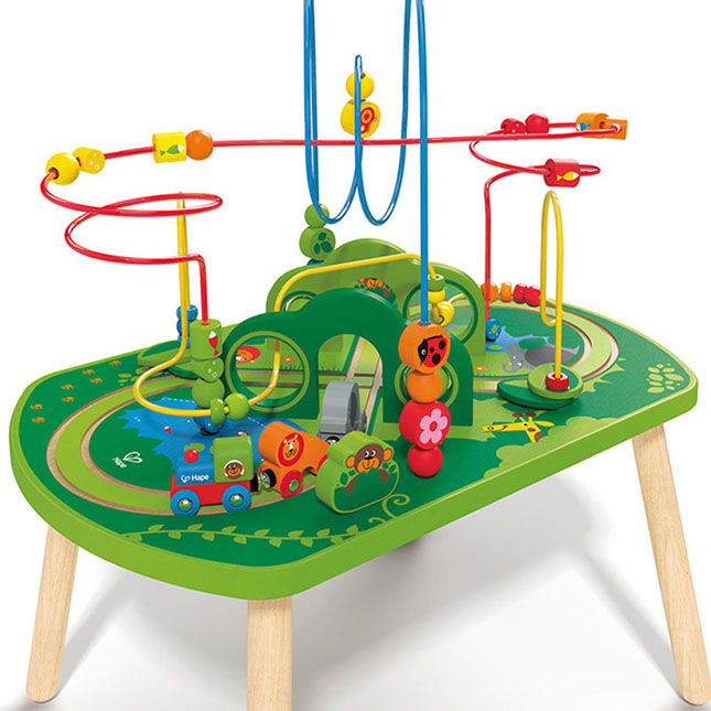 Jungle Play and Train Activity Table - - Fat Brain Toys