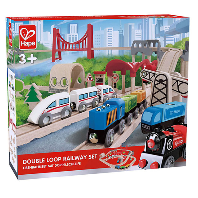 Double Loop Railway Set - - Fat Brain Toys