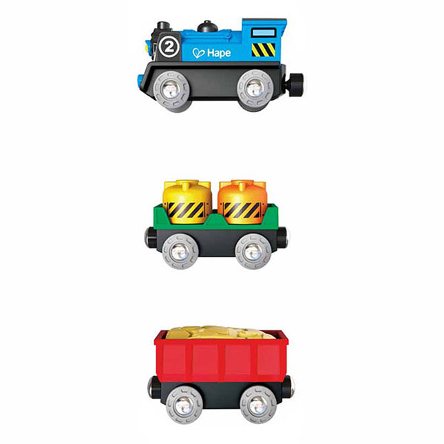 Battery Powered Rolling-Stock Set - - Fat Brain Toys