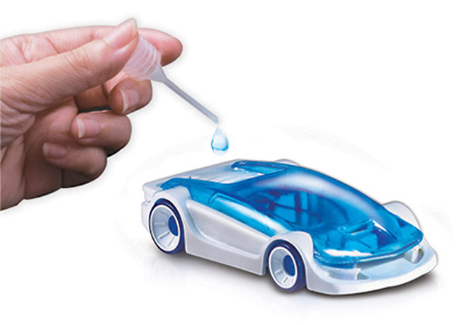 Salt water powered car toy store