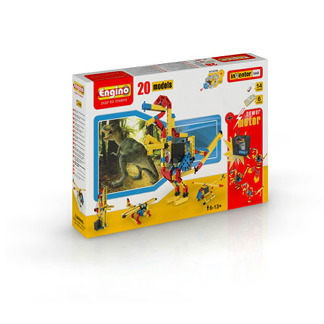 Engino Inventor Basic Series - 20 Model with Motor - - Fat Brain Toys