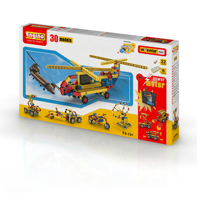 Engino Inventor Basic Series - 30 Model with Motor - - Fat Brain Toys